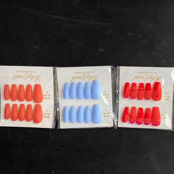 Other | Clip On Nails In Pink Matt | Poshmark